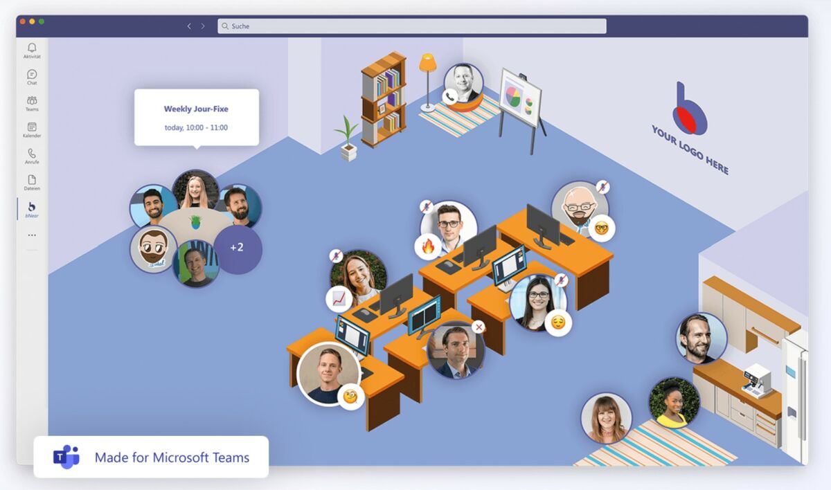 bNear - Das virtuelle Büro in Microsoft Teams - DTPA